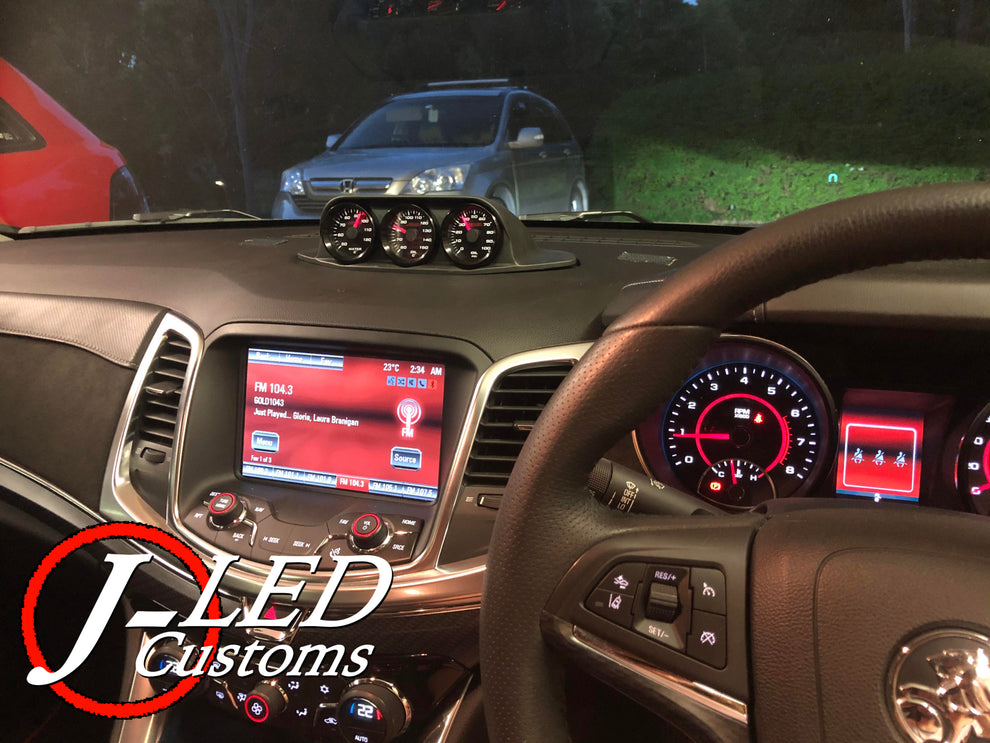 GAUGE POD AND CUSTOM GAUGES for VF COMMODORE – J-Led Customs